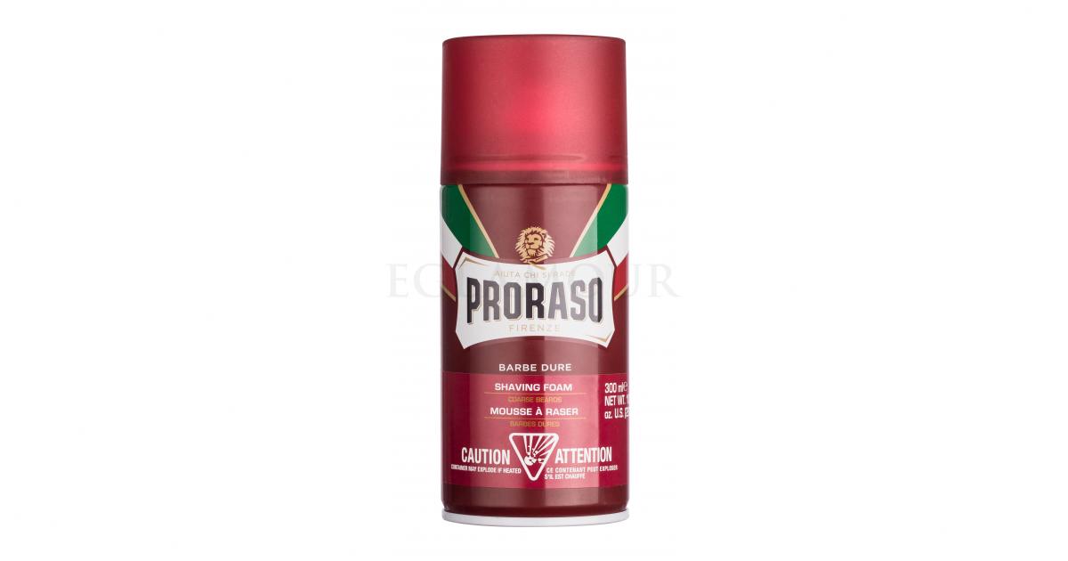 PRORASO Red Shaving Foam Pianka do golenia dla mężczyzn 300 ml ...