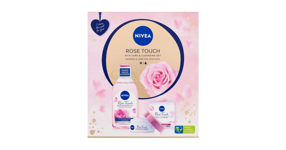 Nivea Rose Touch Zestaw płyn micelarny Rose Touch 400 ml + żel-krem na ...