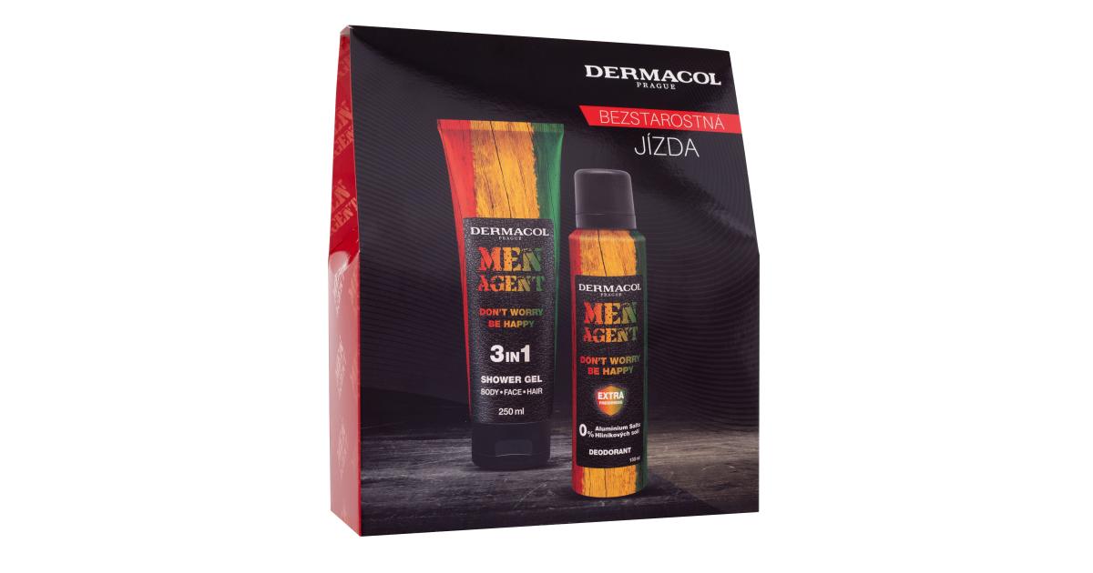 Dermacol Men Agent Don't Worry Be Happy Zestaw żel pod prysznic 250 ml ...