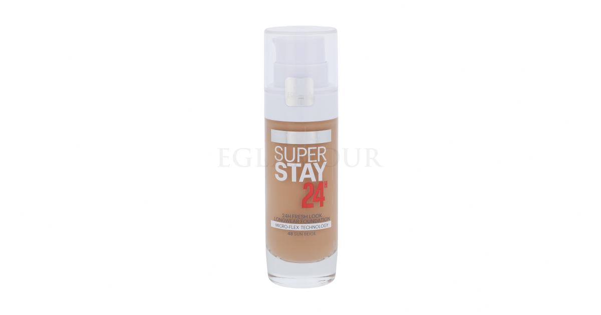Maybelline Super Stay 24h Podkład dla kobiet 30 ml Odcień 48 Sun Beige ...