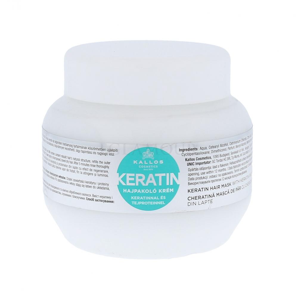 Kallos Cosmetics Keratin Maska do włosów dla kobiet 275 ml - Perfumeria ...