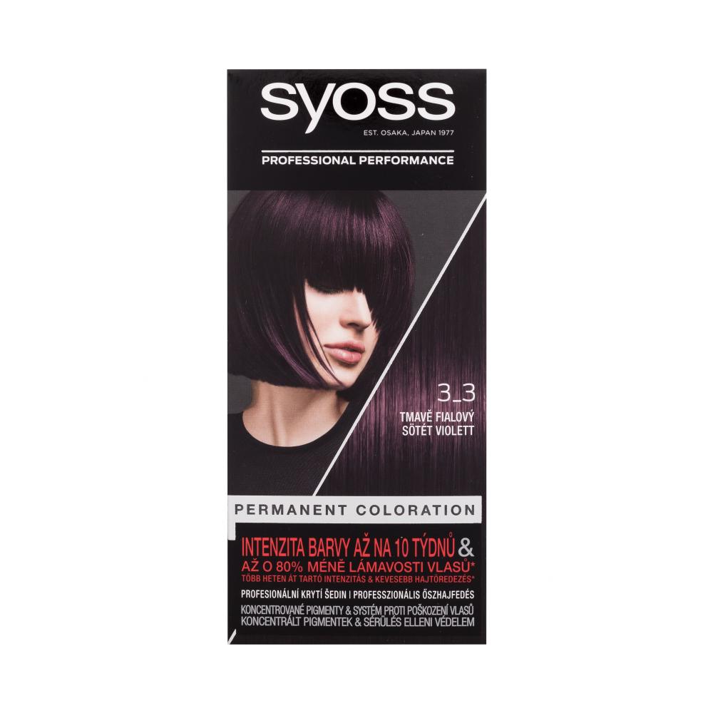 Syoss Permanent Coloration Farba do włosów dla kobiet 50 ml Odcień 3-3 ...
