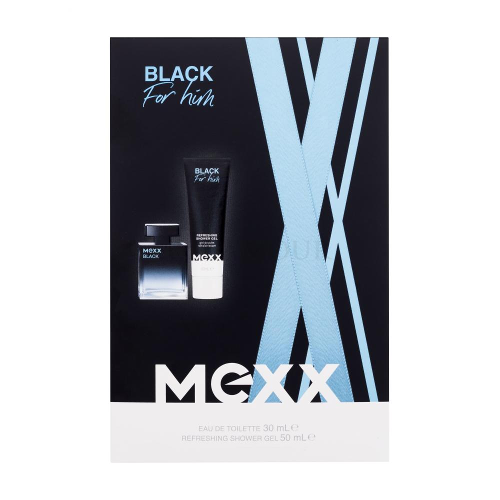 Mexx Black Man Zestaw Edt 30ml + 50ml Żel pod prysznic - Perfumeria internetowa E-Glamour.pl