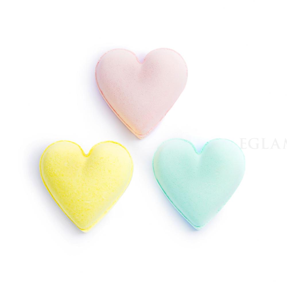 I Heart Revolution Heart Pastel Bath Fizzer Kit Zestaw Bomba do kąpieli ...